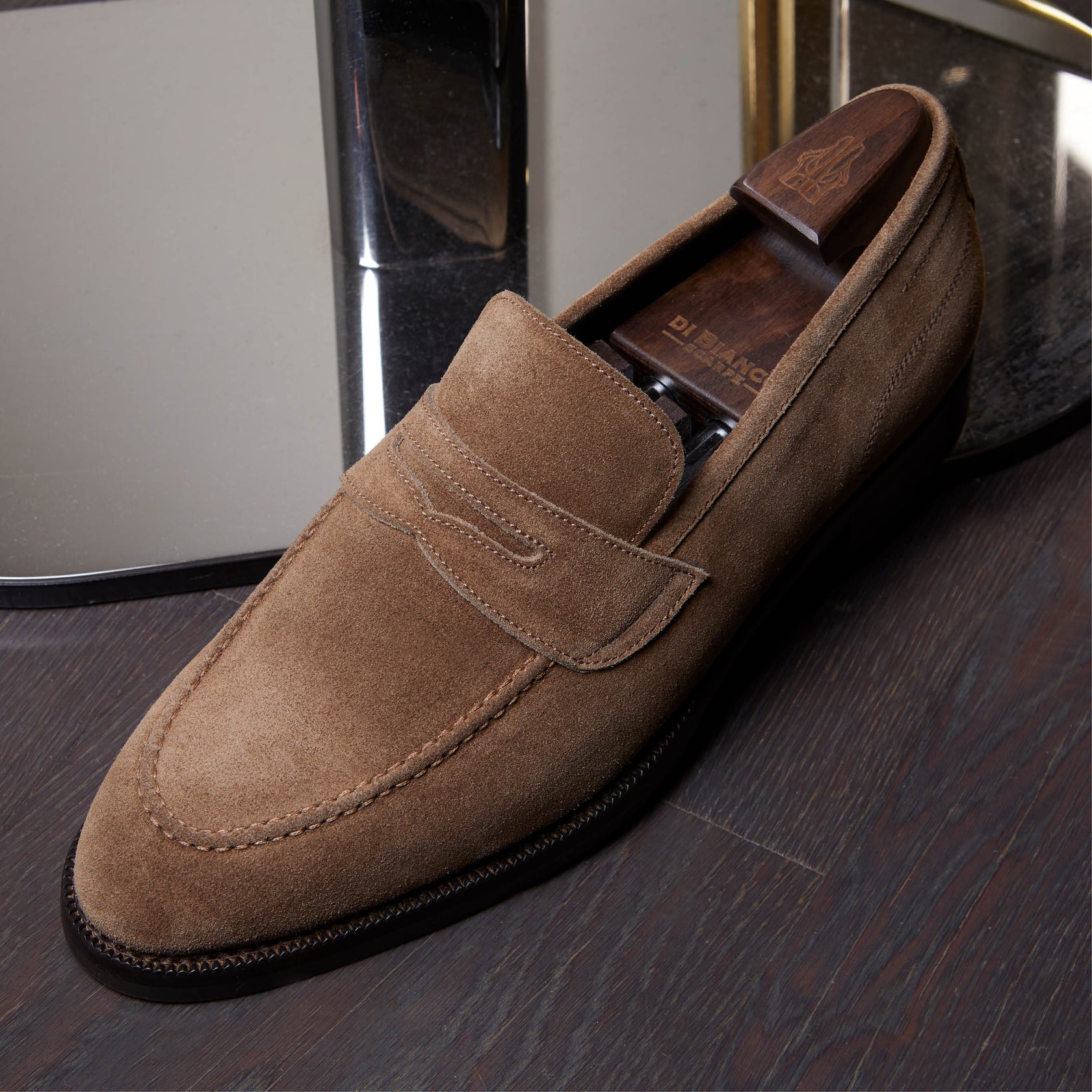 Aviano Farro Suede Penny Loafer - SPQR Collection | Di Bianco – Scarpe ...