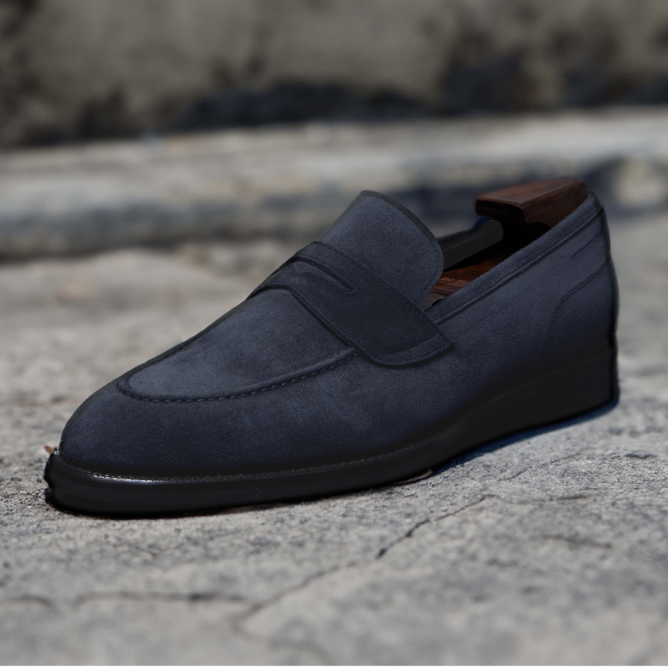 Aviano Lavagna Suede Loafer | Refined Italian Men's Suede Loafer ...